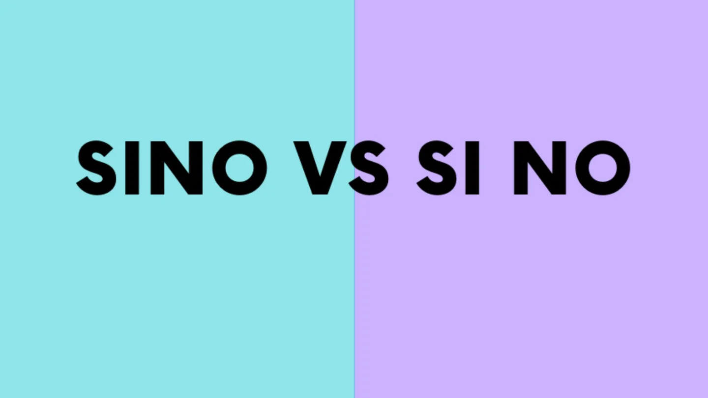 La RAE confirma cuál es el uso correcto de ‘sino’ o ‘si no’ – El Fuerte